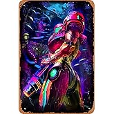 Amazon.com: Libalght Metroid Prime Game Poster Vintage Gaming Art Tin ...