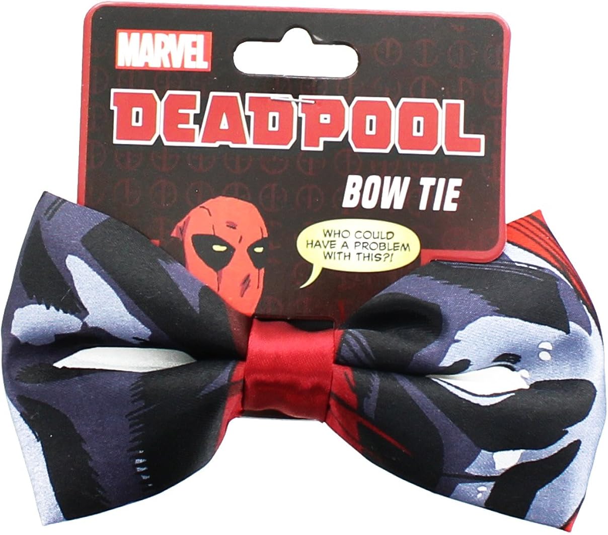Deadpool Marvel Bow Tie Black at Amazon Men’s Clothing store