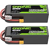 Amazon.com: OVONIC 4S LiPo Battery 2200mAh 14.8V 130C RC Battery with XT60 Connector : Toys & Games
