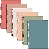 Amazon.com : Fuutreo 6 Pcs Spiral Notebook for Work B5 10.5 x 7.45 Inch College Ruled Spiral ...