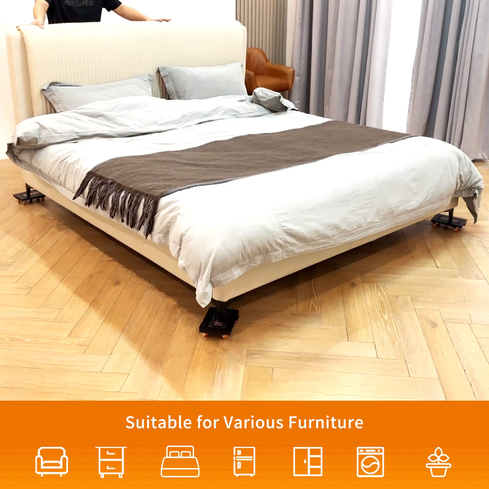 Mua Furniture Lifter Movers Tool Set, 360° Rotation Furniture Dolly ...