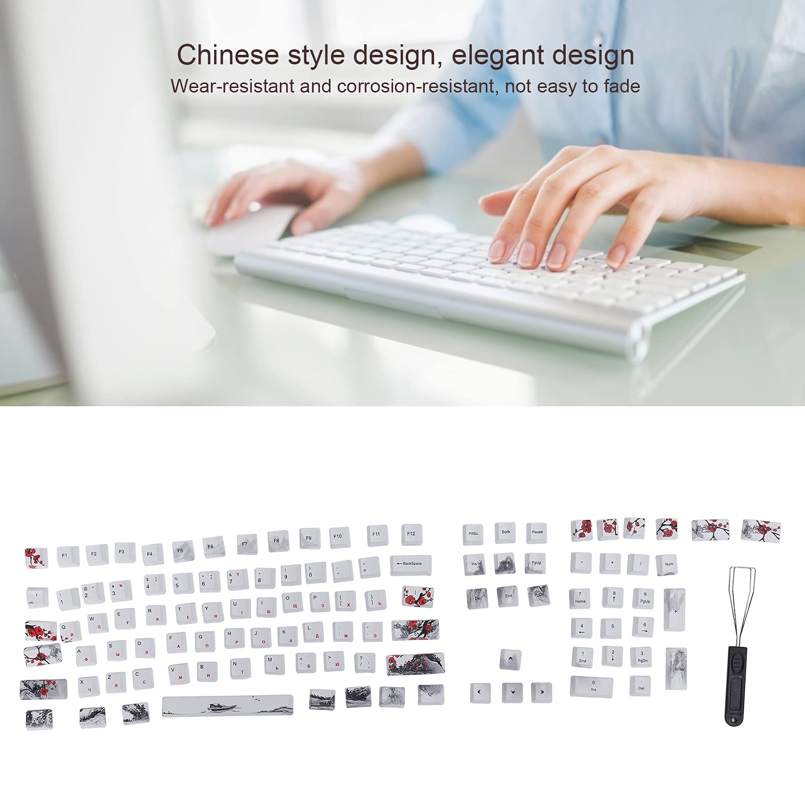 Mua PBT Keycap Set, Pudding Keycaps Keyset, 110 Keys Keyboard Caps ...