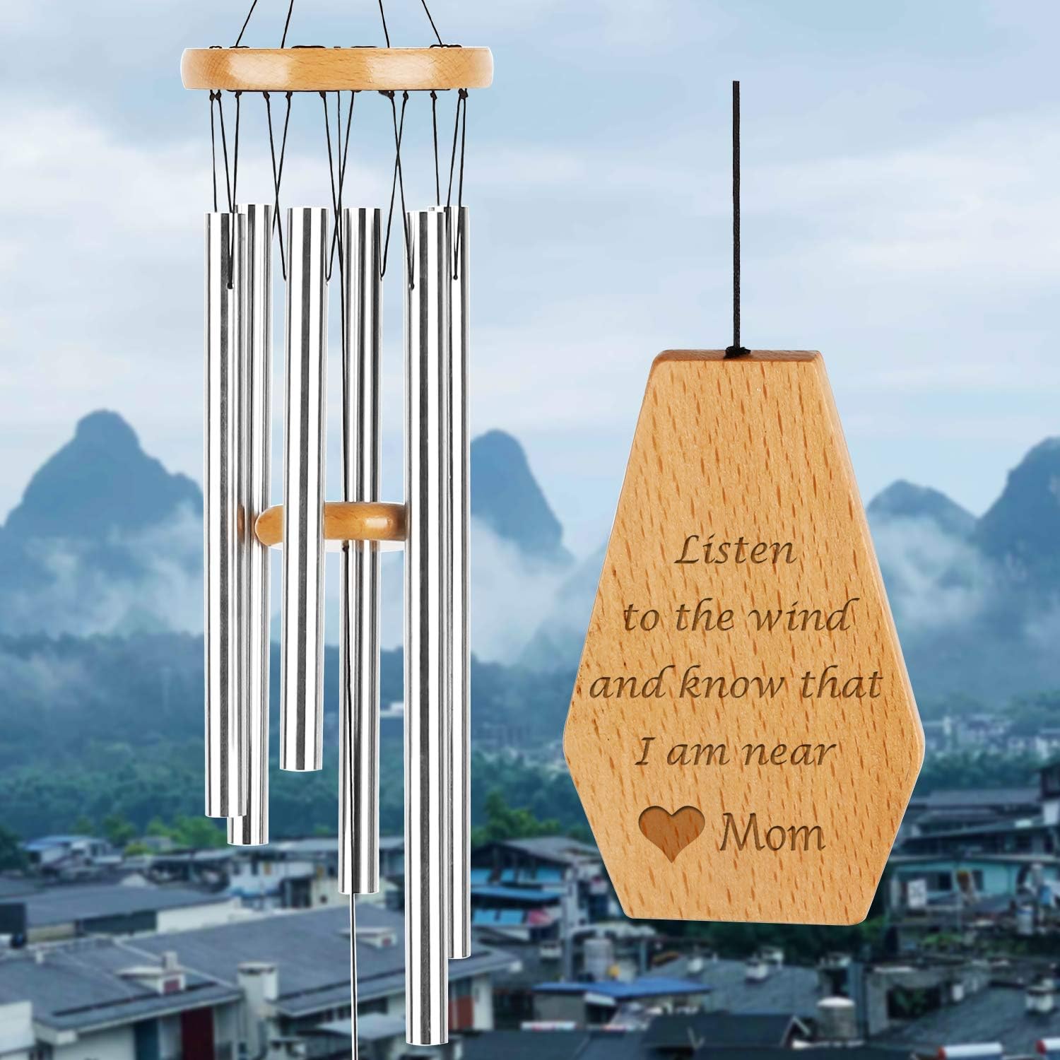 Amazon.com : kullder Wind Chimes for Mom, Mom Wind Chimes, Mother Wind ...