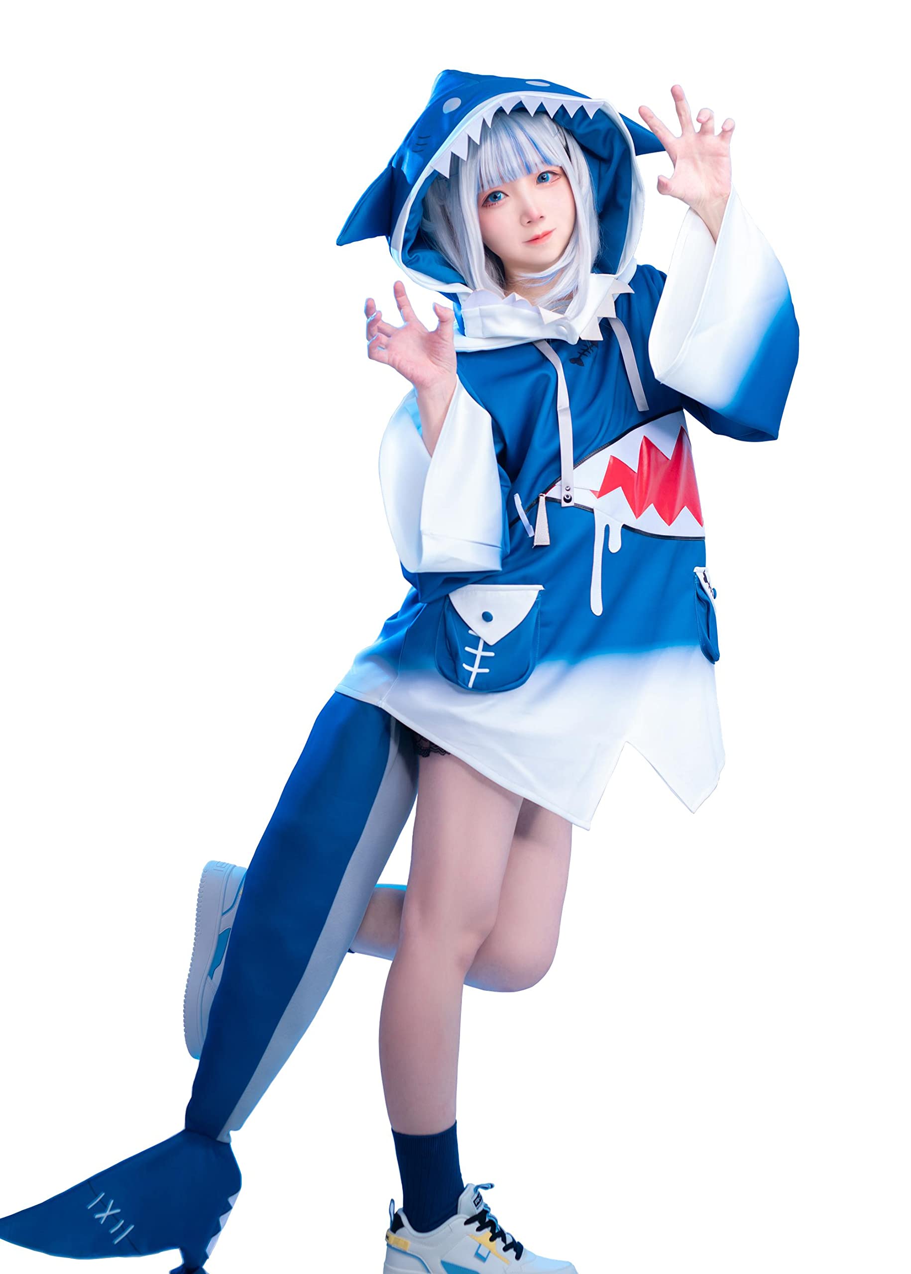 Mua NSPSTT Hololive Gawr Gura Cosplay Costume ENG Shark Costume Hat Fish Tail trên Amazon Mỹ ...