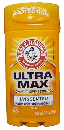 ARM & HAMMER ULTRAMAX Anti-Perspirant Deodorant Solid Unscented 2.60 oz ...