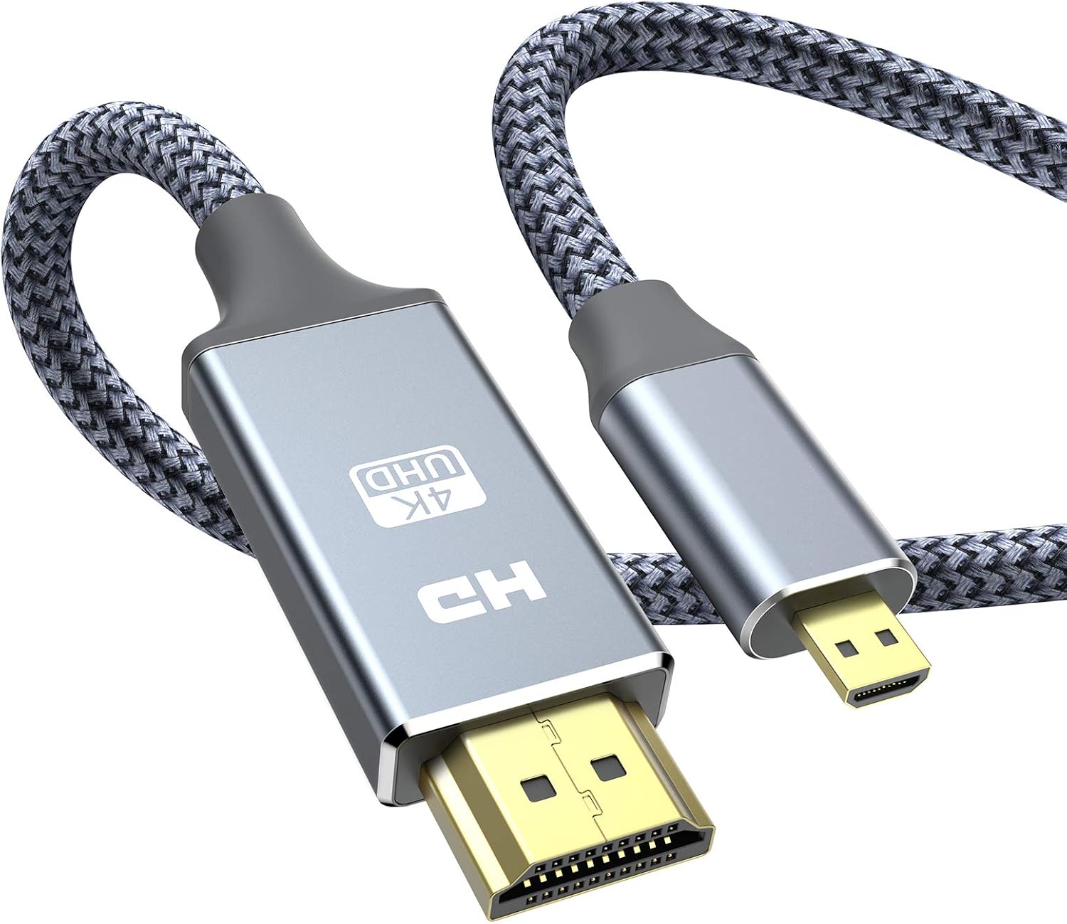 Amazon | Micro HDMI - HDMI ケーブル 3m (マイクロタイプDオス - タイプAオス) 4K @60Hz ハイ ...