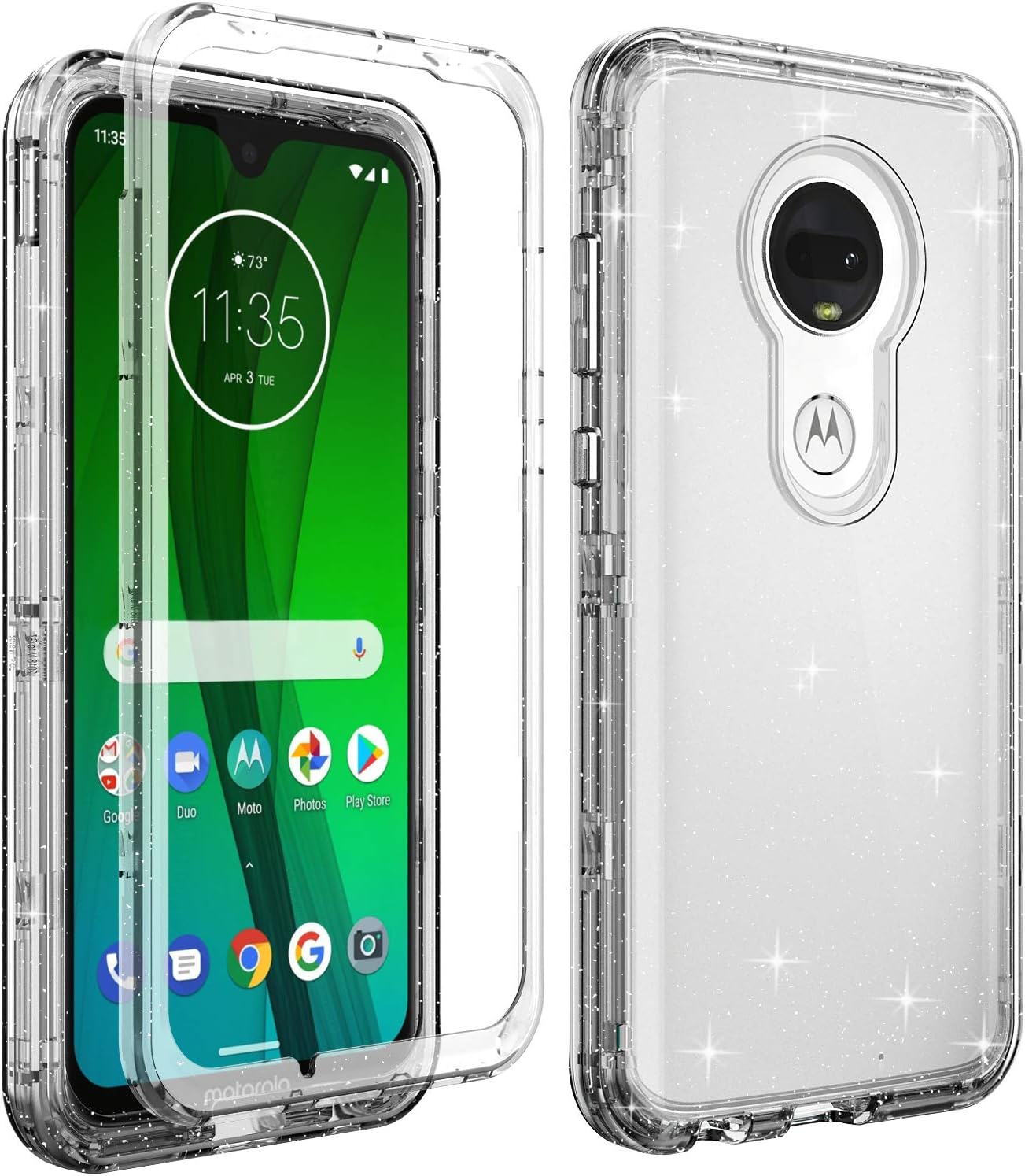 ACKETBOX Moto G7 Phone Case,Moto G7 Plus Case, 3in1: Amazon.co.uk ...