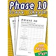 Amazon.com: Phase Ten Score Sheets Book 5"x7" | Keep Score with ...