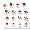Amazon.com: 120 Pcs Christmas Hot Cocoa Bomb Sticker Labels 1.5 Inch ...