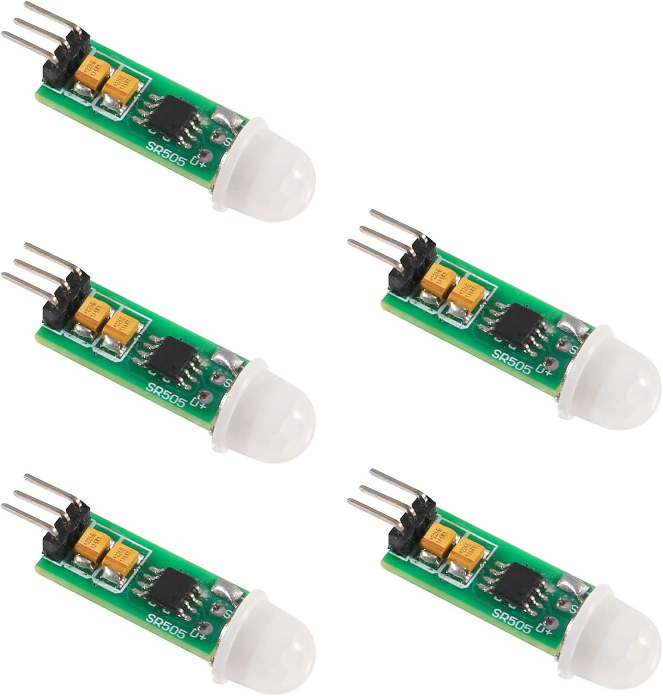 ALAMSCN 5PCS HC-SR505 Mini PIR Human Motion Sensor Detector Module ...