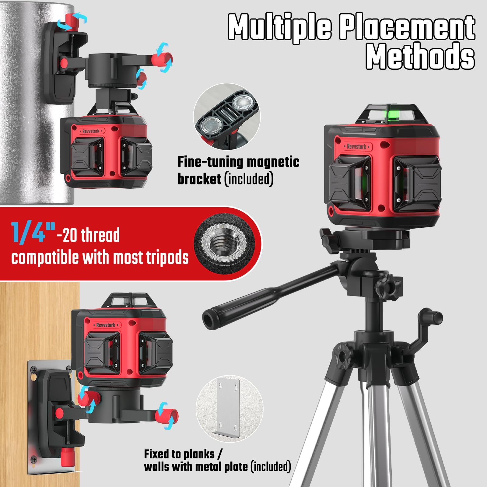 Mua Revvstark Laser Level Pro Kit, 3X360° Self-leveling Tool for ...