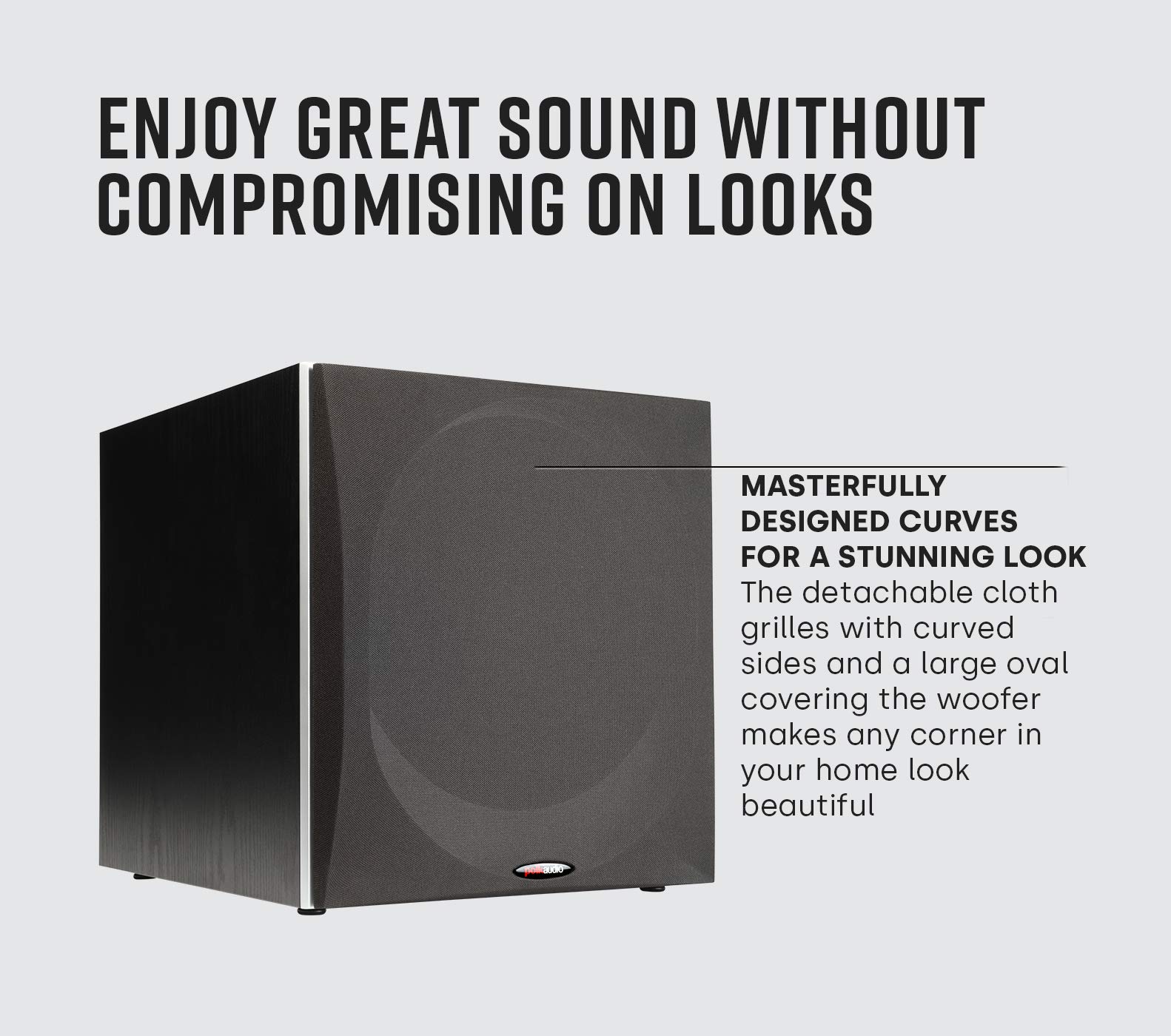 Polk Audio PSW505 subwoofer activo de 12 - Sonido sin distorsión y ...