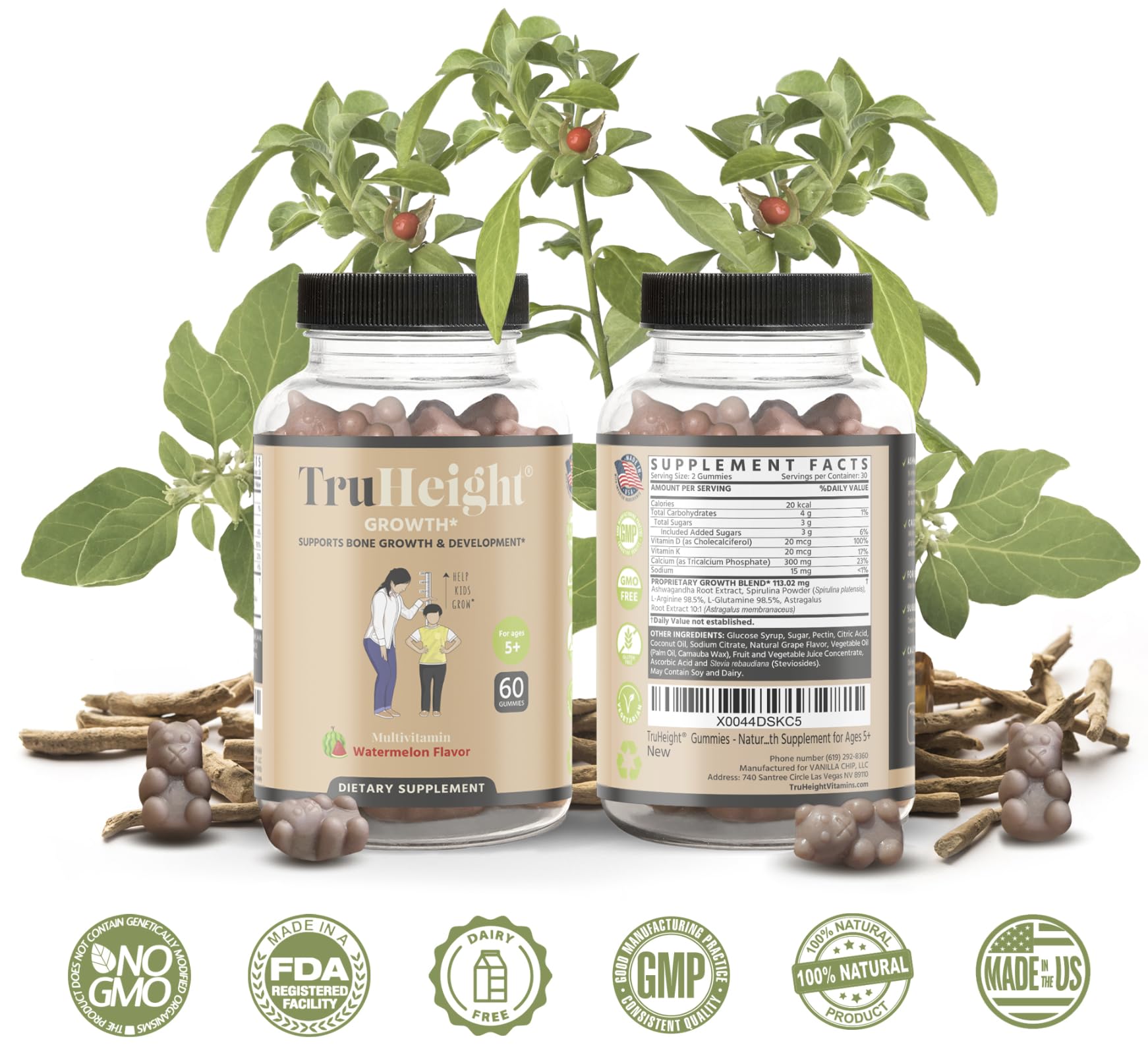Mua TruHeight Gummies - Natural Height Growth Supplement for Kids ...