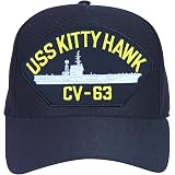 Amazon.com: Officially Licensed USS Kitty Hawk CV-63 Embroidered Navy ...