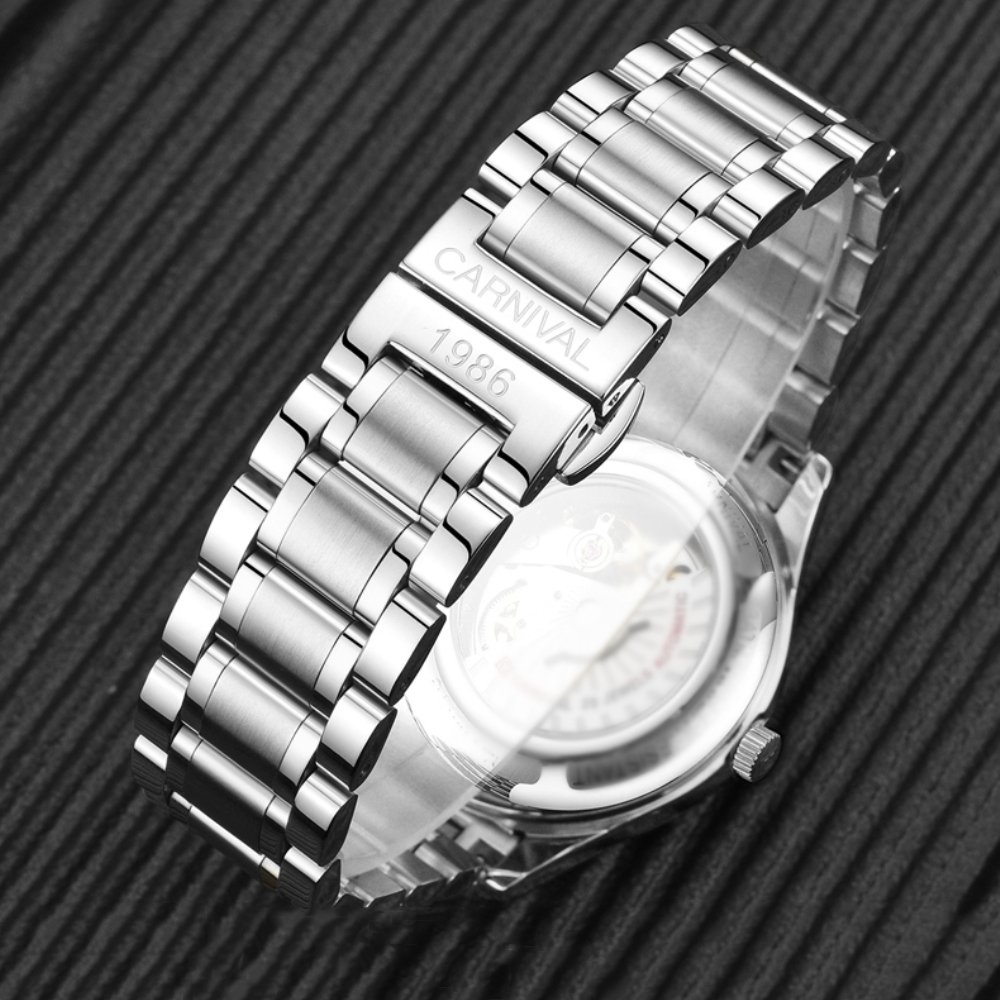 Mua CARNIVAL 8671G Men's Mechanical Wristwatch, Date Calendar (White ...