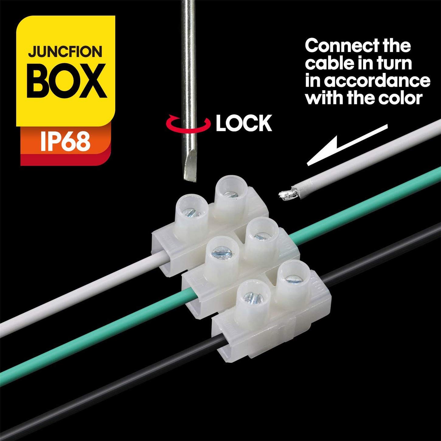 Mua Junction Box Outdoor Waterproof IP68 3 Way Plug Line M25 Coaxial ...