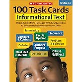Amazon.com: 100 Task Cards in a Box: Figurative Language: Mini-Passages ...