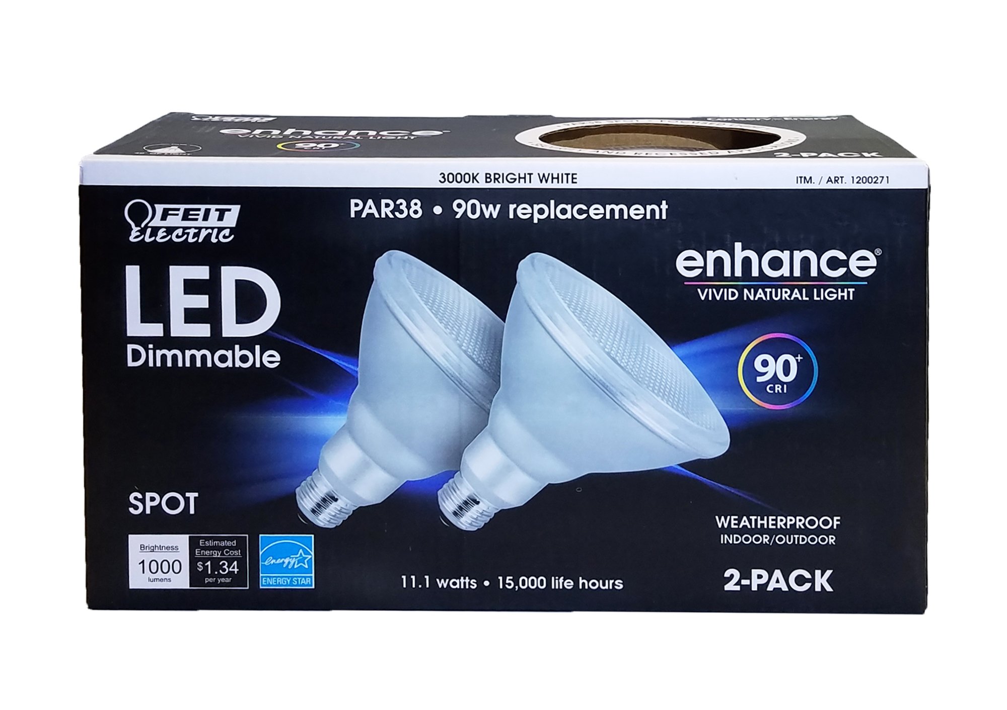 Feit Electric PAR38 LED Spot Bright White (2-Pack) for sale | North Las ...