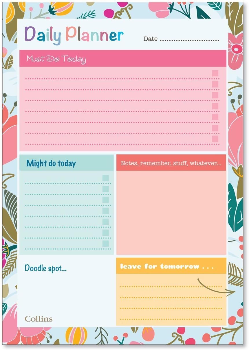 Collins Enchanted A5 Daily Desk Planner: Amazon.co.uk: Office Products