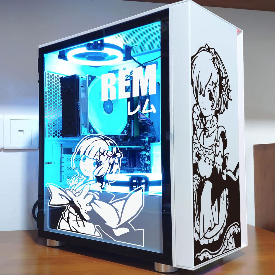 Mua Rem Anime Stcikers for PC Case,Cartoon Decor Decal for ATX Mid ...