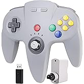 Amazon.com: 2.4 GHz Wireless N64 Switch Online Controller, USB Receiver ...