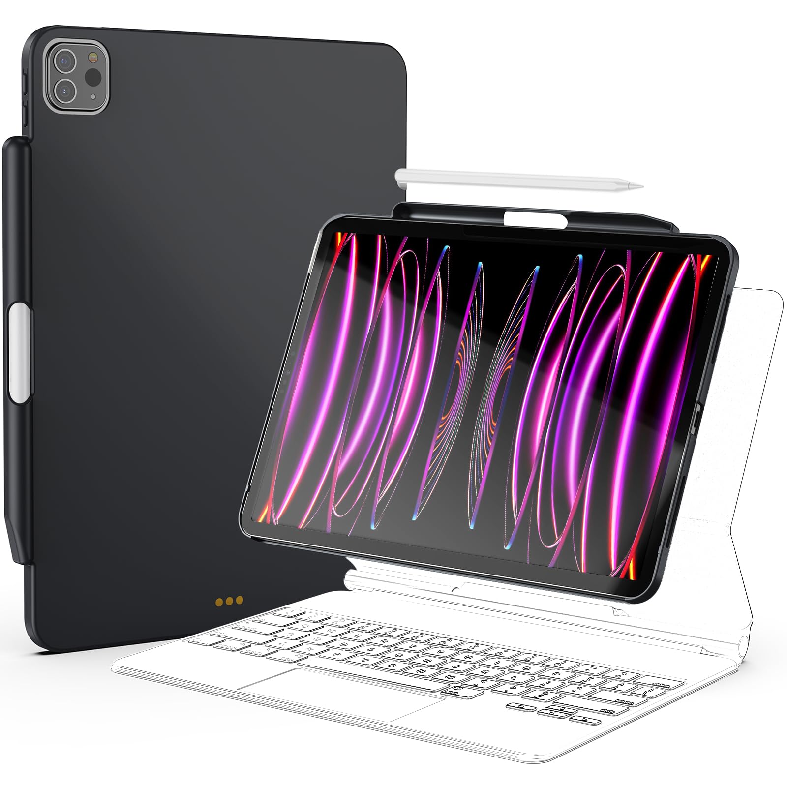Mua Magic Keyboard Compatible Case for iPad Pro 12.9 2022 2021 2020 ...
