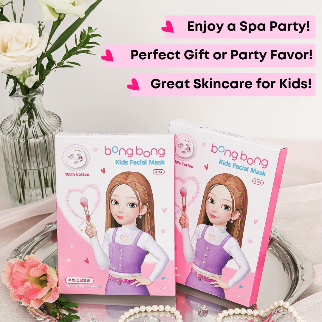 Mua BB Kids Face Masks Spa 5-Pack With Spa Headband | Kids Facial Masks ...