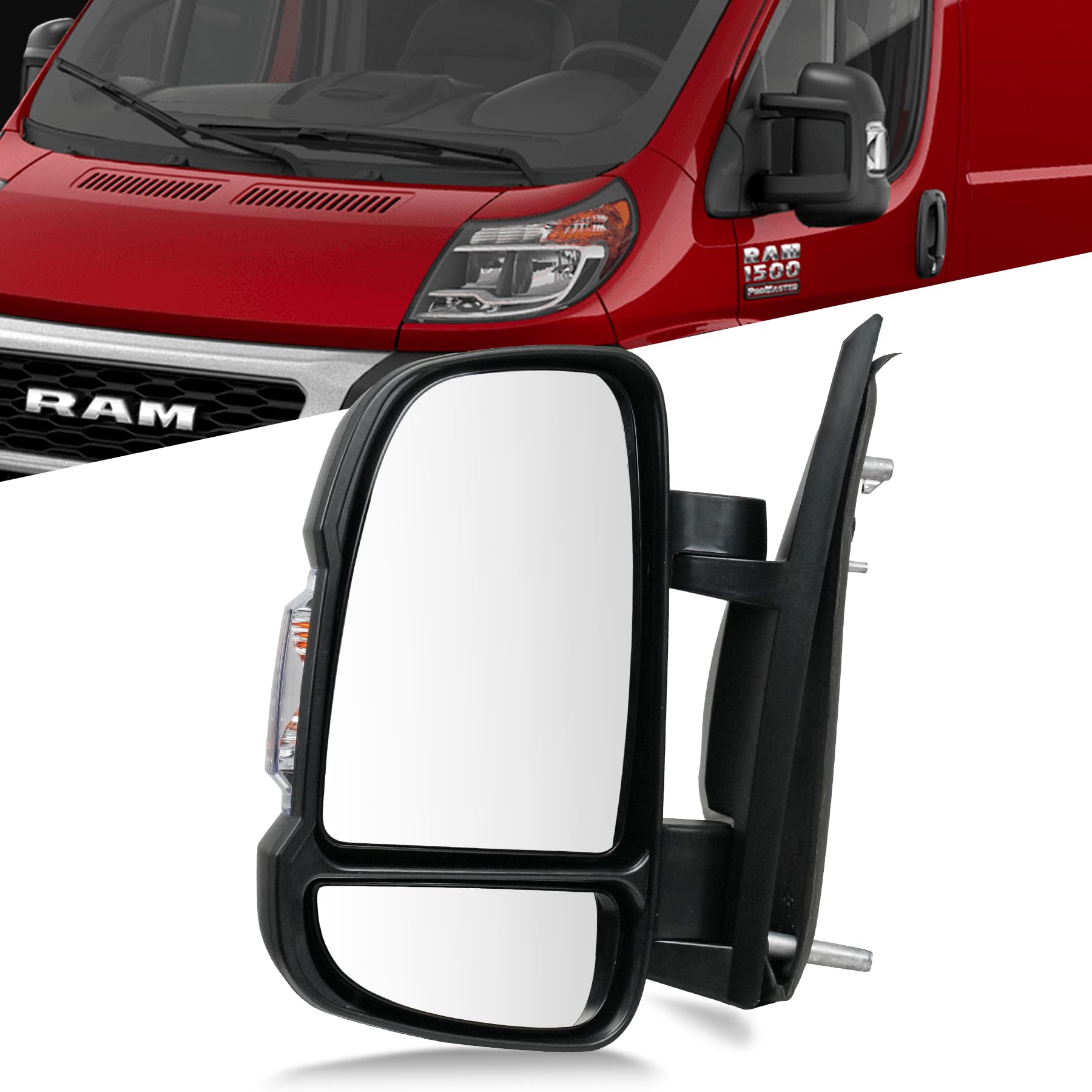 Convitex Driver Left Side Mirror for Dodge Ram Promaster 1500 2500 3500 ...