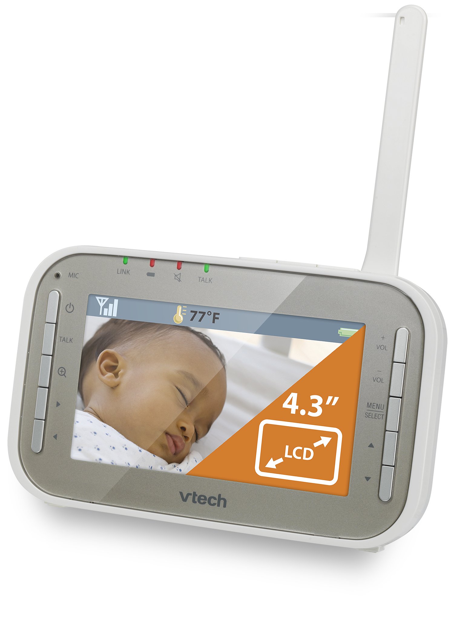 VTech VM343 Video Baby Monitor with Automatic Infrared Night Vision ...