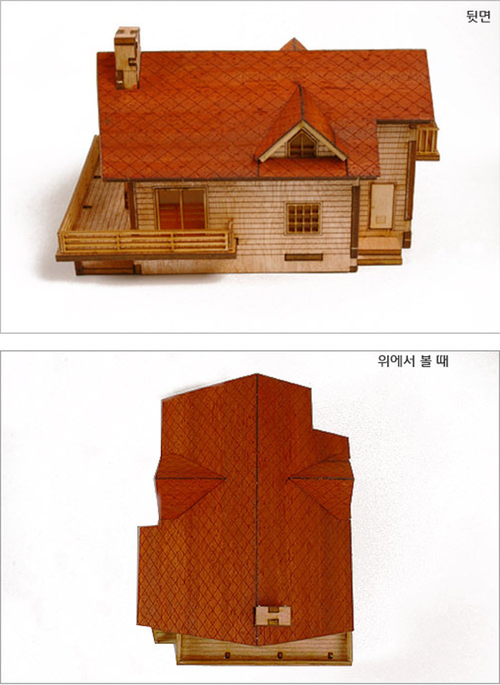 Mua Desktop Wooden Model Kit Garden House A with a Large Deck by ...