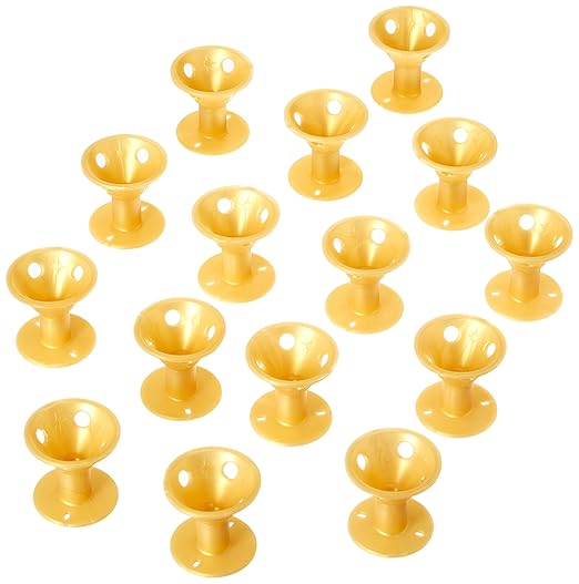 Spoolies Hair Curlers - Jumbo Size, 15 Count with Mesh Bag Gift! (Gold ...