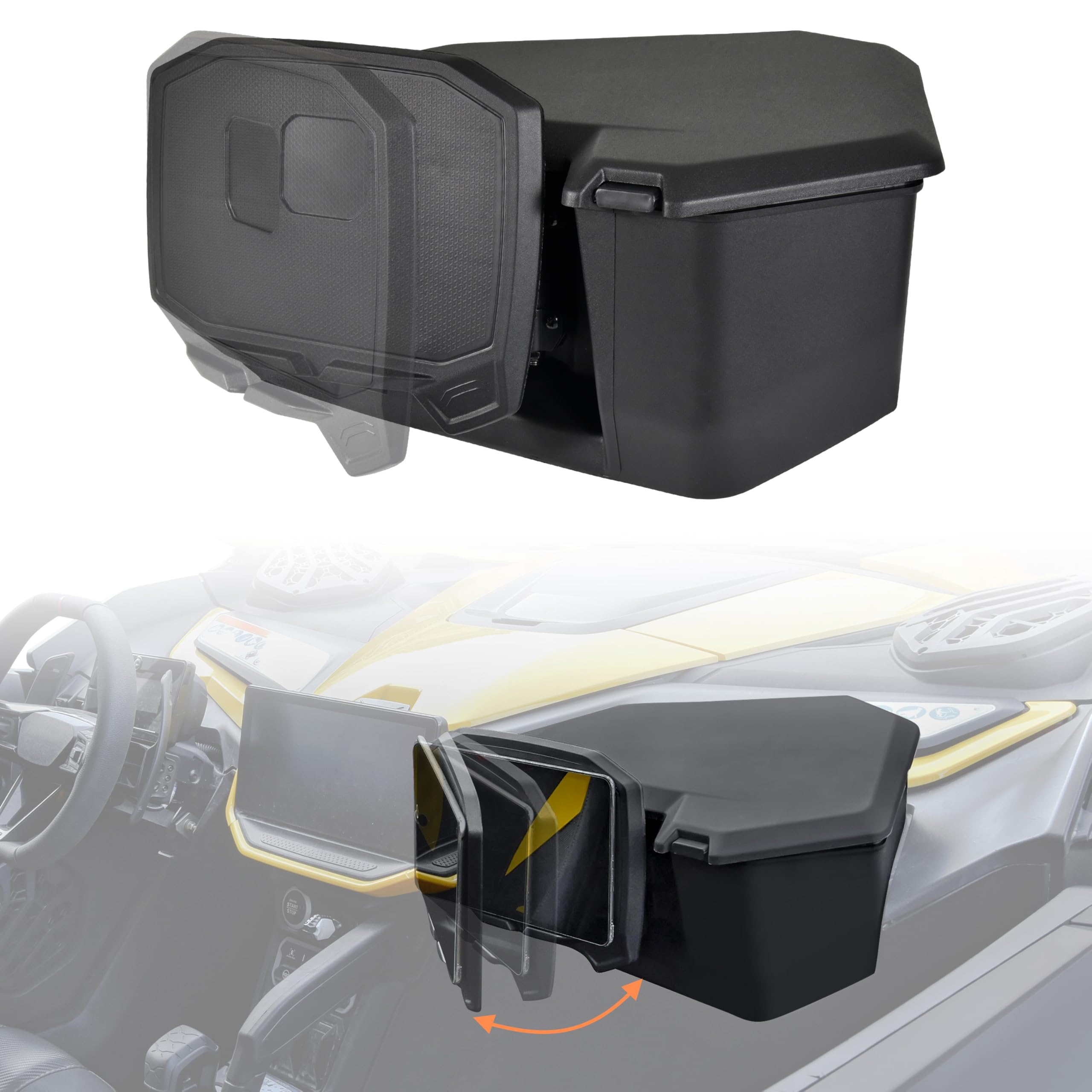 POKIAUTO Electronic Device Holder for Can-Am Maverick R, Magnetic ...