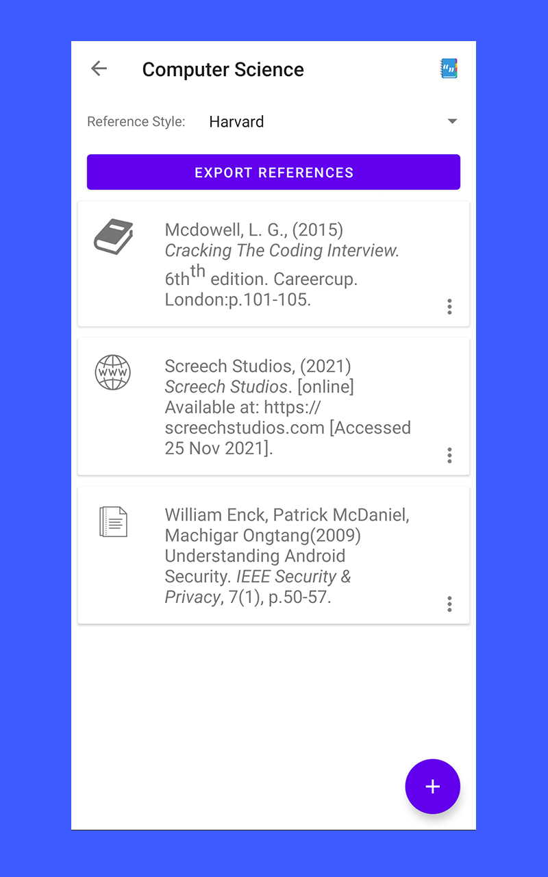 Reference Generator PRO:Amazon.co.uk:Appstore for Android
