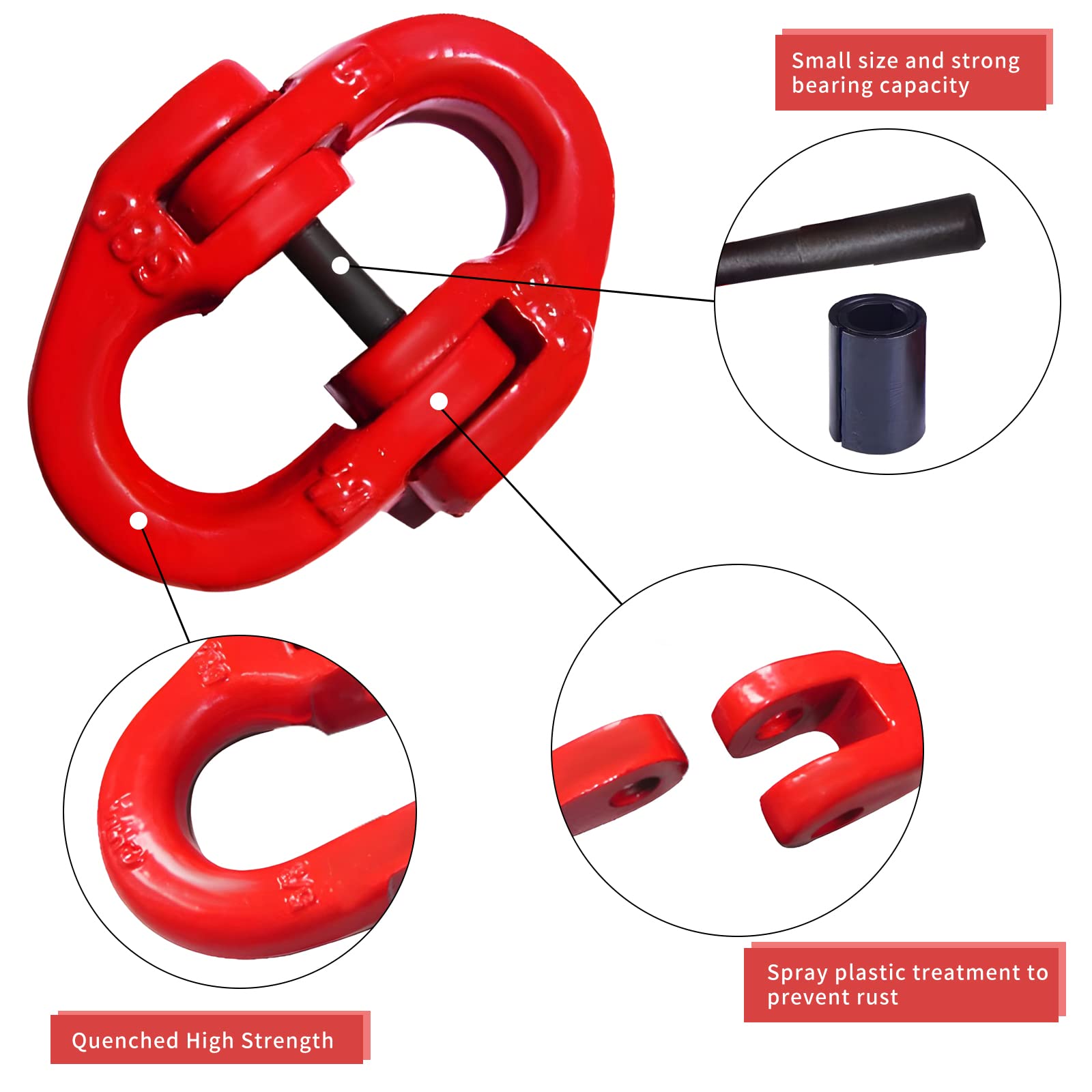 Mua 1/2 inch Trailer Coupling Link Hammerlock Connector Link, G80 ...