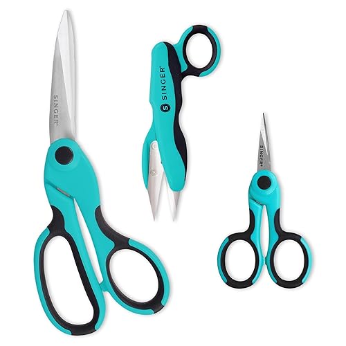 SINGER ProSeries Sewing Scissors Bundle: 8.5" Heavy Duty Fabric, 4.5 ...