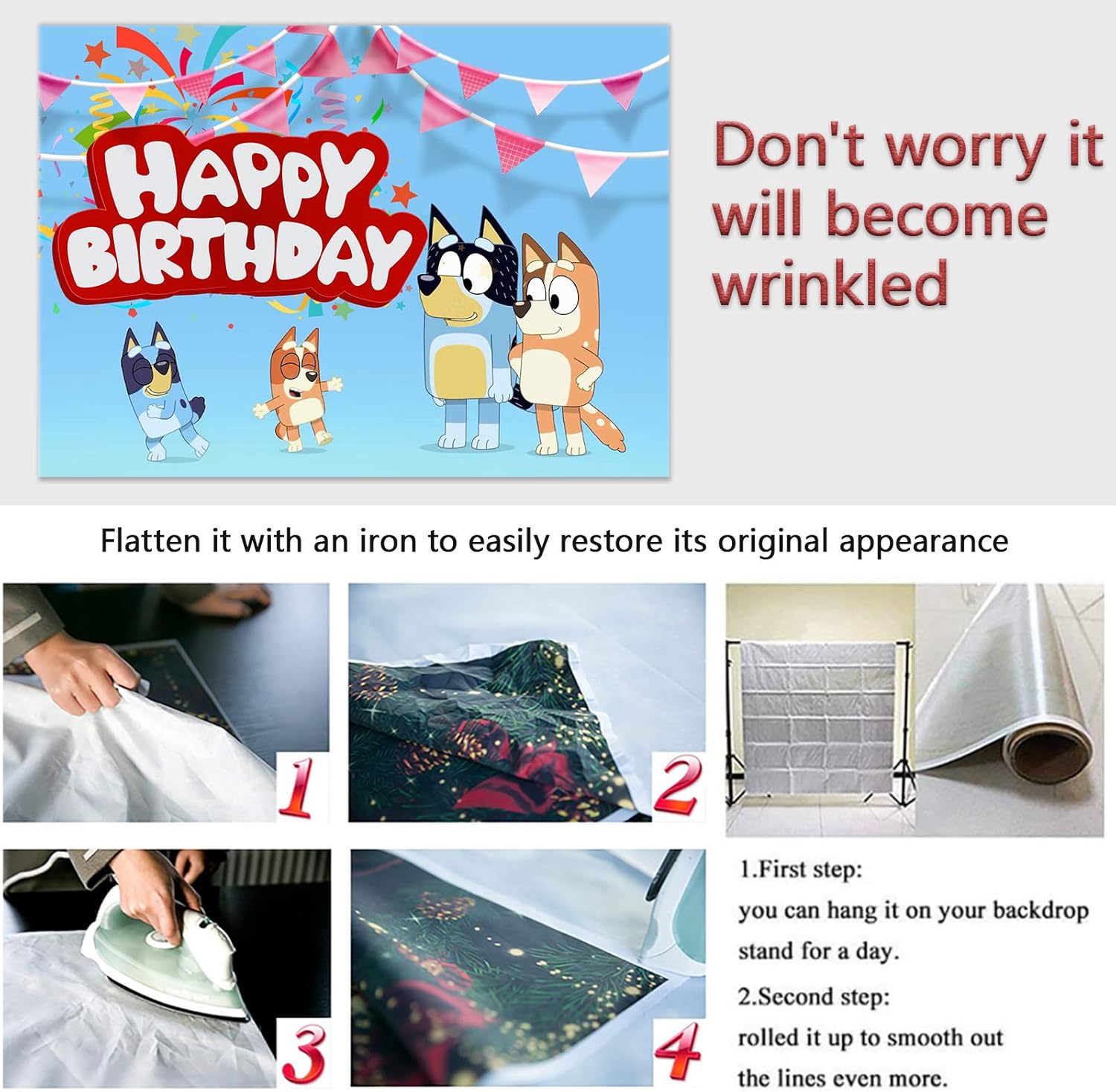 Electronics Bluey Theme Backdrops Girls Birthday Party Photography ...