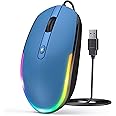Amazon.com: seenda Wired Mouse - USB Computer Mouse Wired with RGB ...