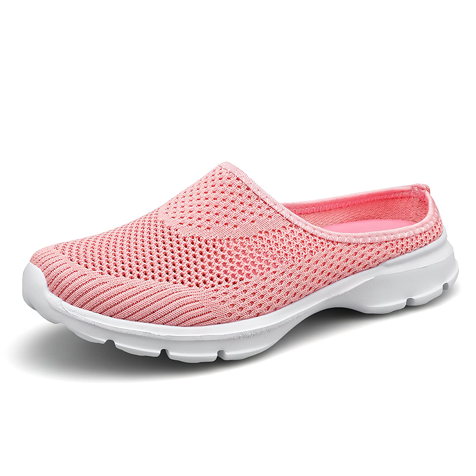 baobeijiadao Womens Mesh Clog Backless Slip On Mule Sneaker Knit Flats ...