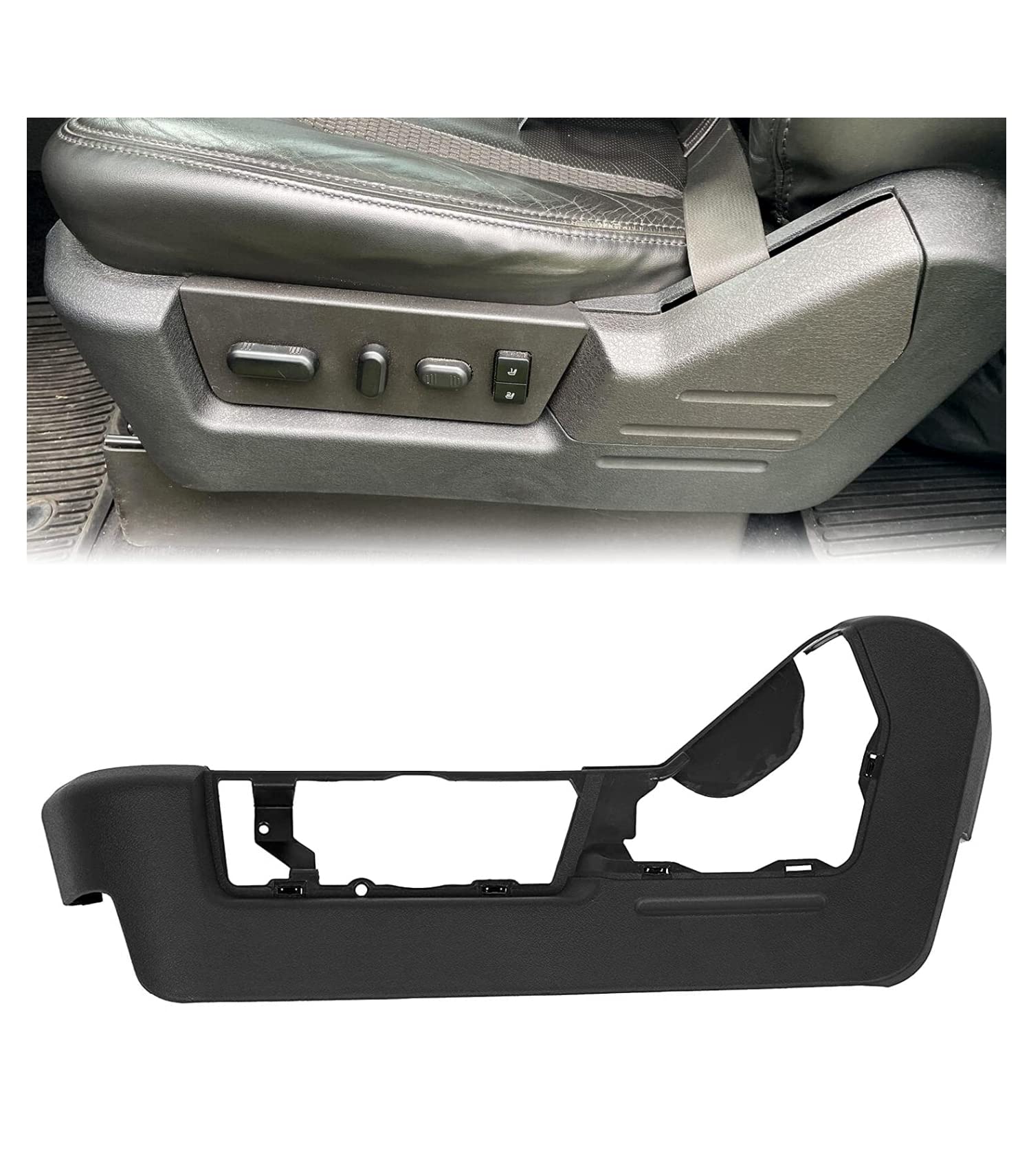ECOTRIC Front Drivers Side Seat Trim Panel Cover Bezel Compatible with ...