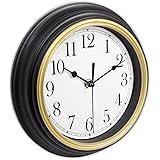 Amazon.com: Geneva Clock Plastic Wall Clock, 12-Inch: Home & Kitchen