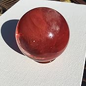 Amazon.com: Rare Red Quartz Crystal Sphere Ball Size:67mm +Stand: Home ...