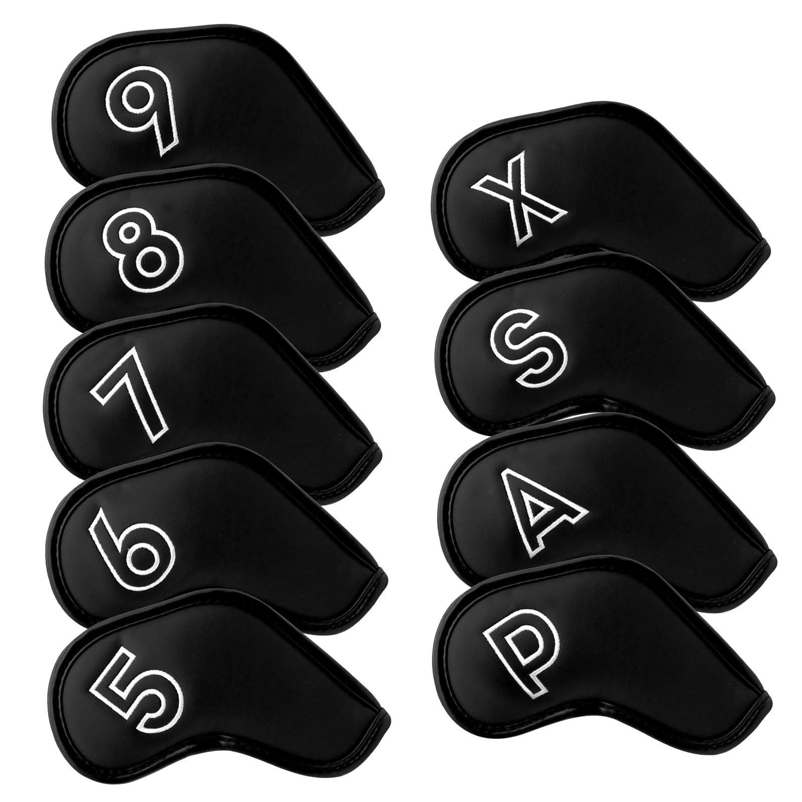 Montela Golf Iron Covers,Golf Iron Head Covers Leather Golf Iron Covers ...