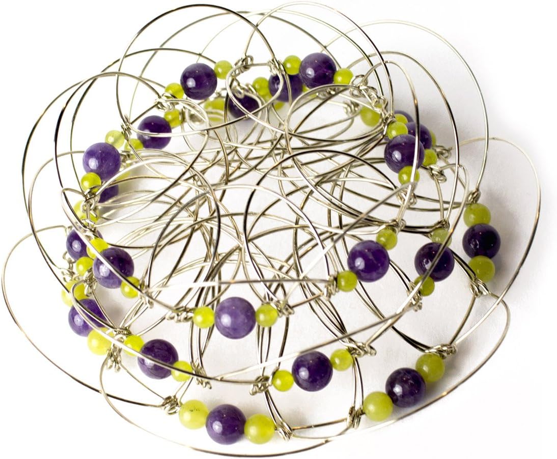 Wire mandala of 2 uneven crowns to make yourself. DIY Amethyst. Lottus ...