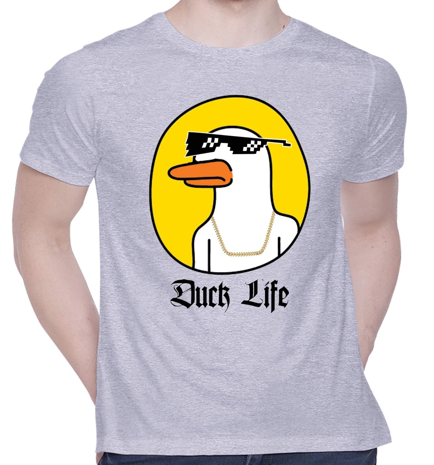 CreativiT Graphic Printed T-Shirt for Unisex Duck's Thug Life Tshirt ...