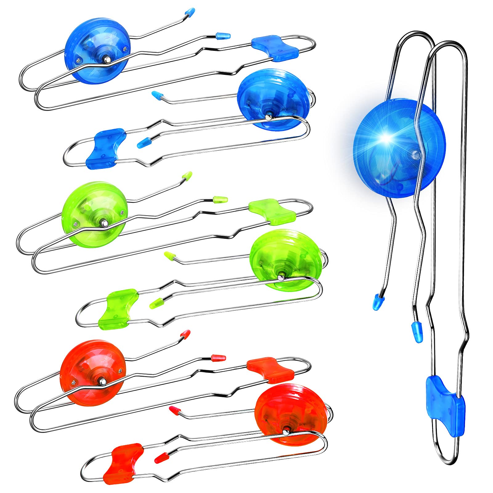 Mua Sumind 6 Pcs Magnetic Gyro Wheels for Kids Light up Rail Twirler ...