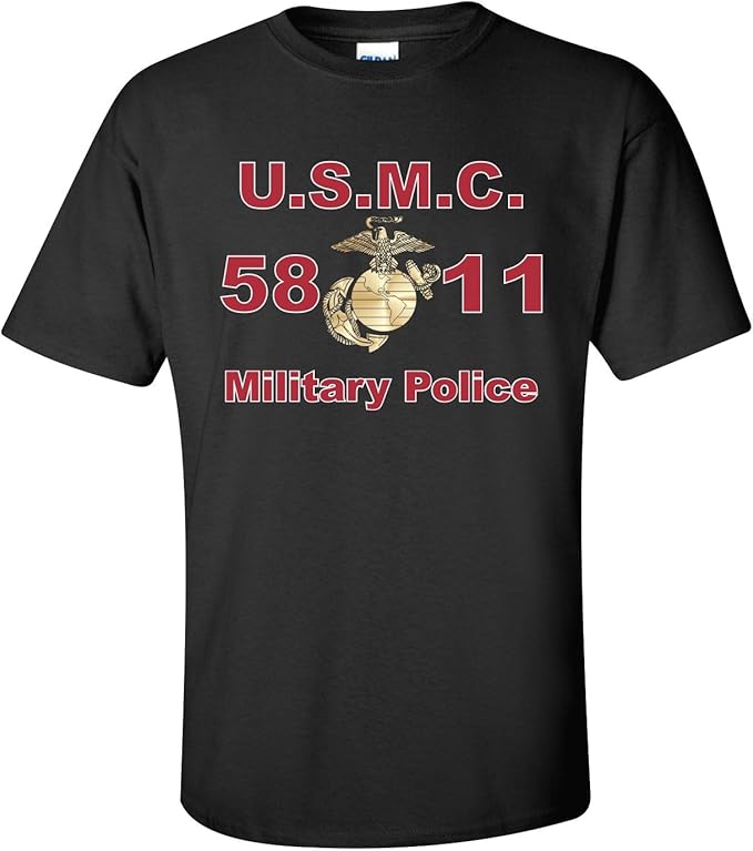 Amazon.com: United States Marine Corps MOS 5811 Military Police T-Shirt ...