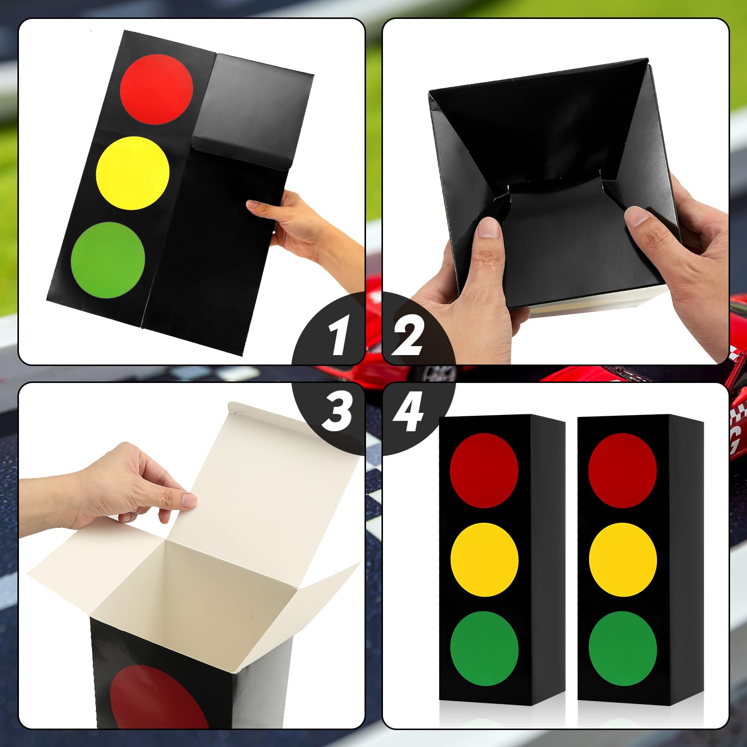 Mua 2pcs Traffic Light Favor Boxes for Kids, Creative Traffic Light ...