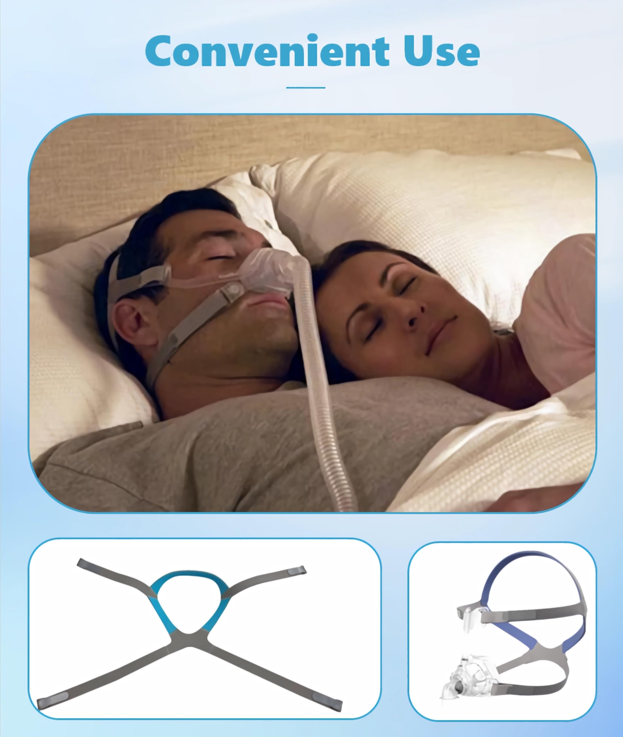 Mua Folanda CPAP Mask Headgear Strap, Universal CPAP Headgear Strap ...