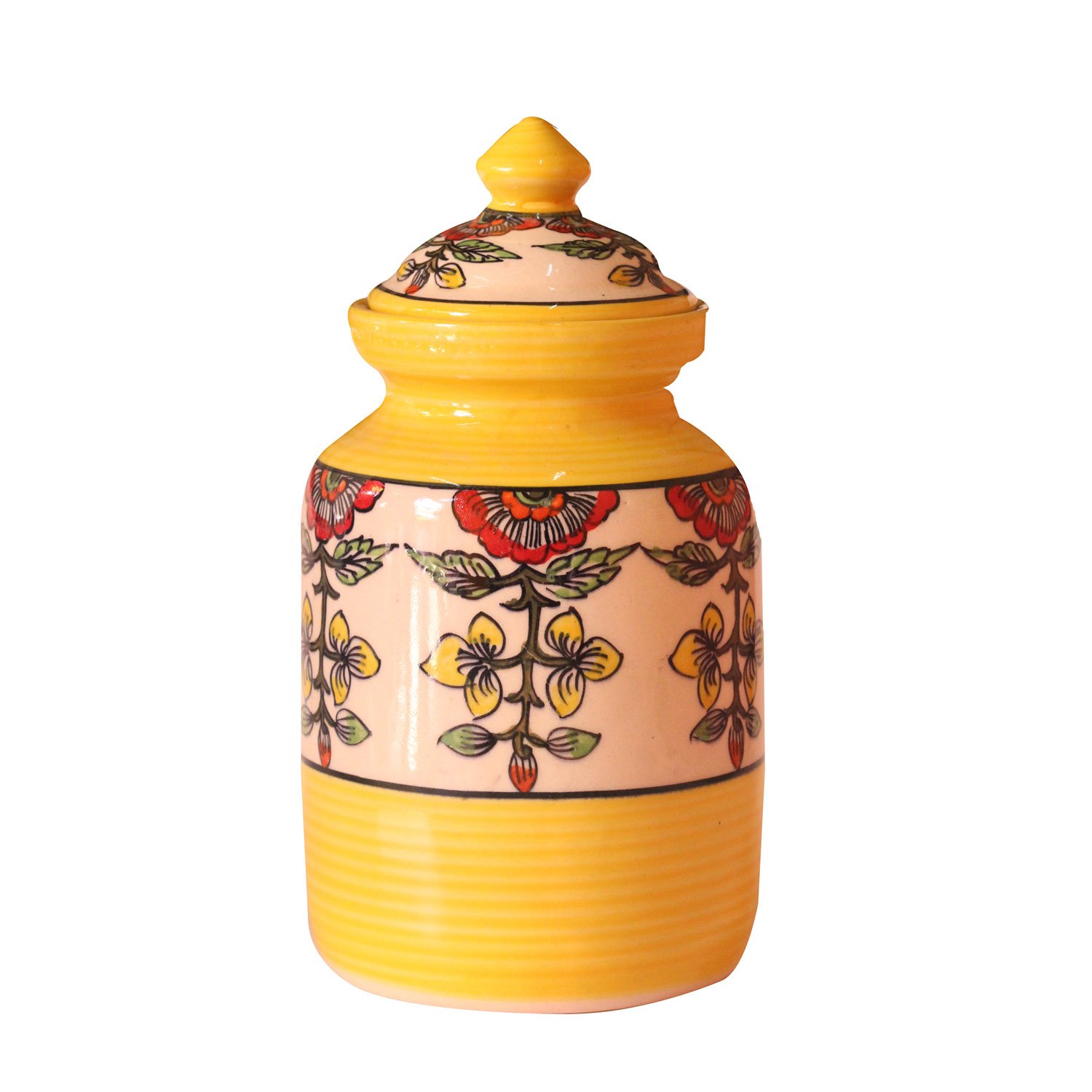 India Meets India Handmade Crafted Ceramic Achar Barni Pickle Jar ...