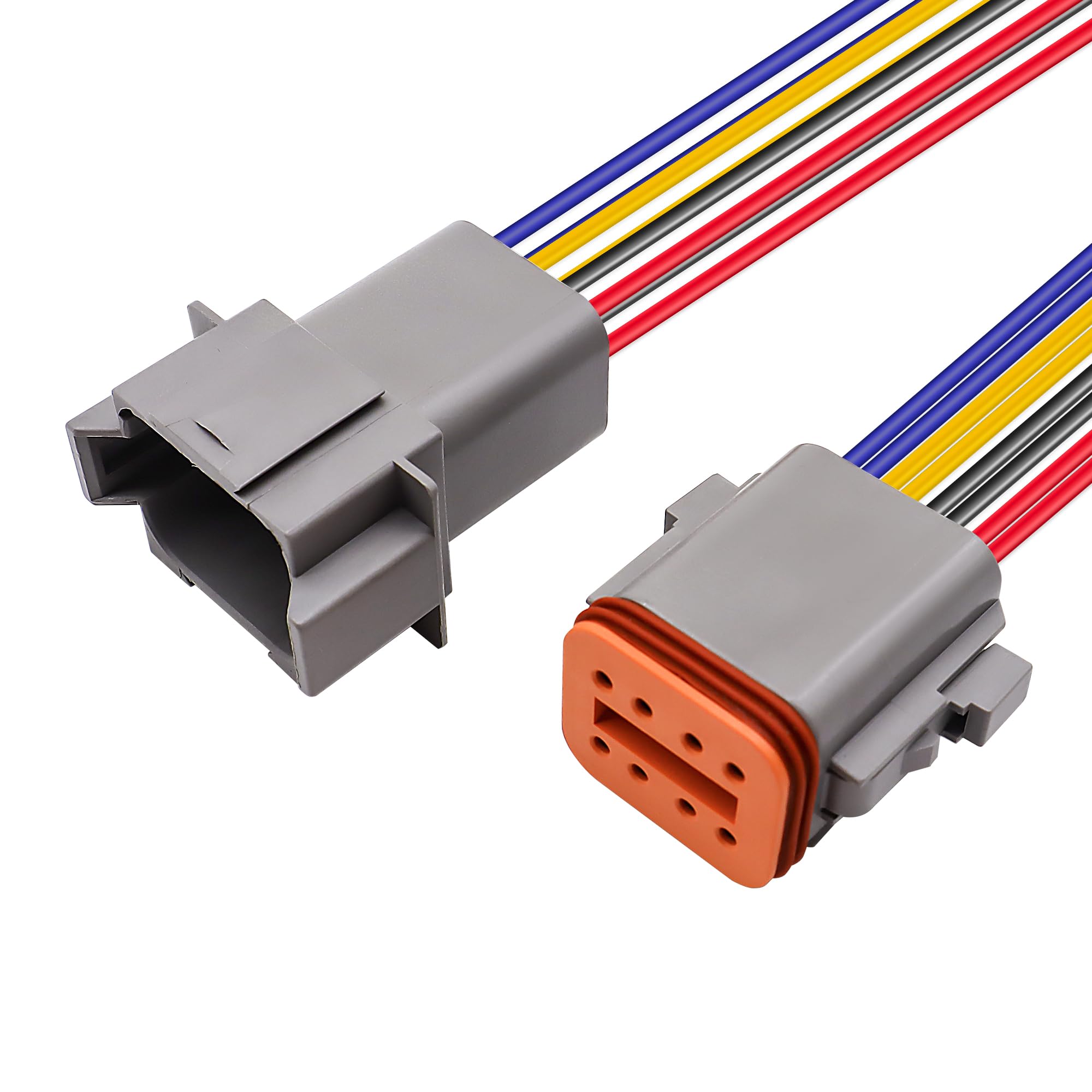HiSport 8 Pin DT Connectors Waterproof Kit, 8 Pin Connectors Male and ...